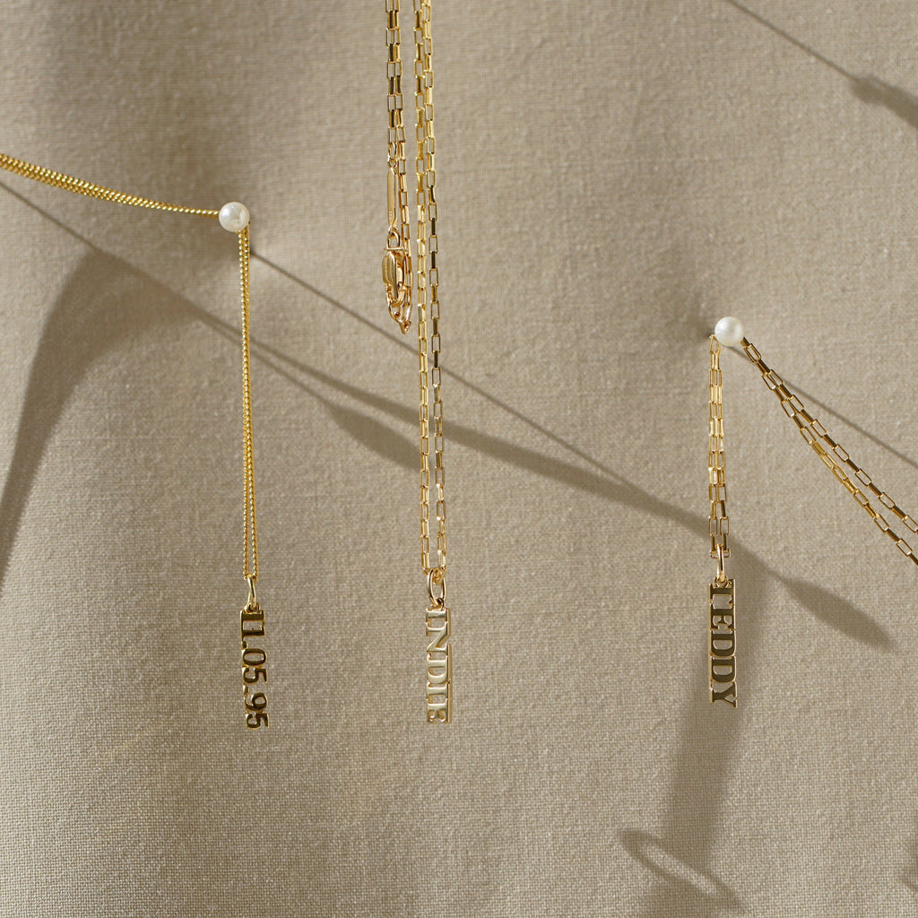 Solid Gold Name Pendant (Made To Order) | Otiumberg