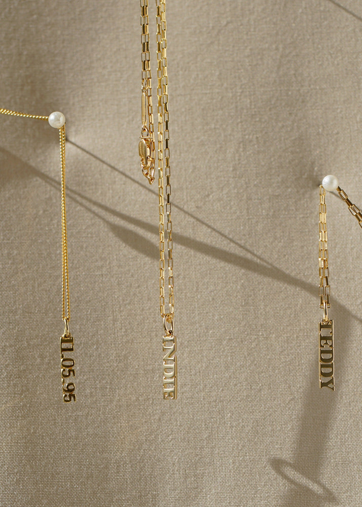 Solid Gold Name Pendant (Made To Order) | Otiumberg