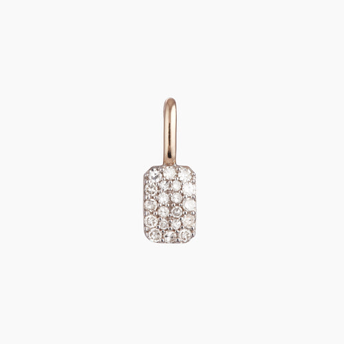 Tiny Diamond Tag Pendant | Otiumberg